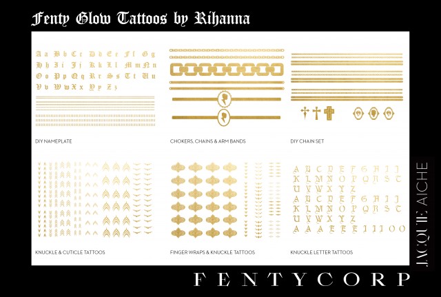 Fenty Tattoos Available Now - Rihanna